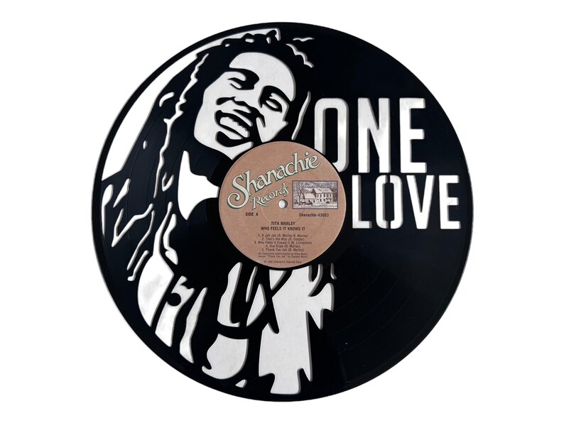 Bob Marley "one Love" Vinyl Record Art on Rita Marley Album - Etsy
