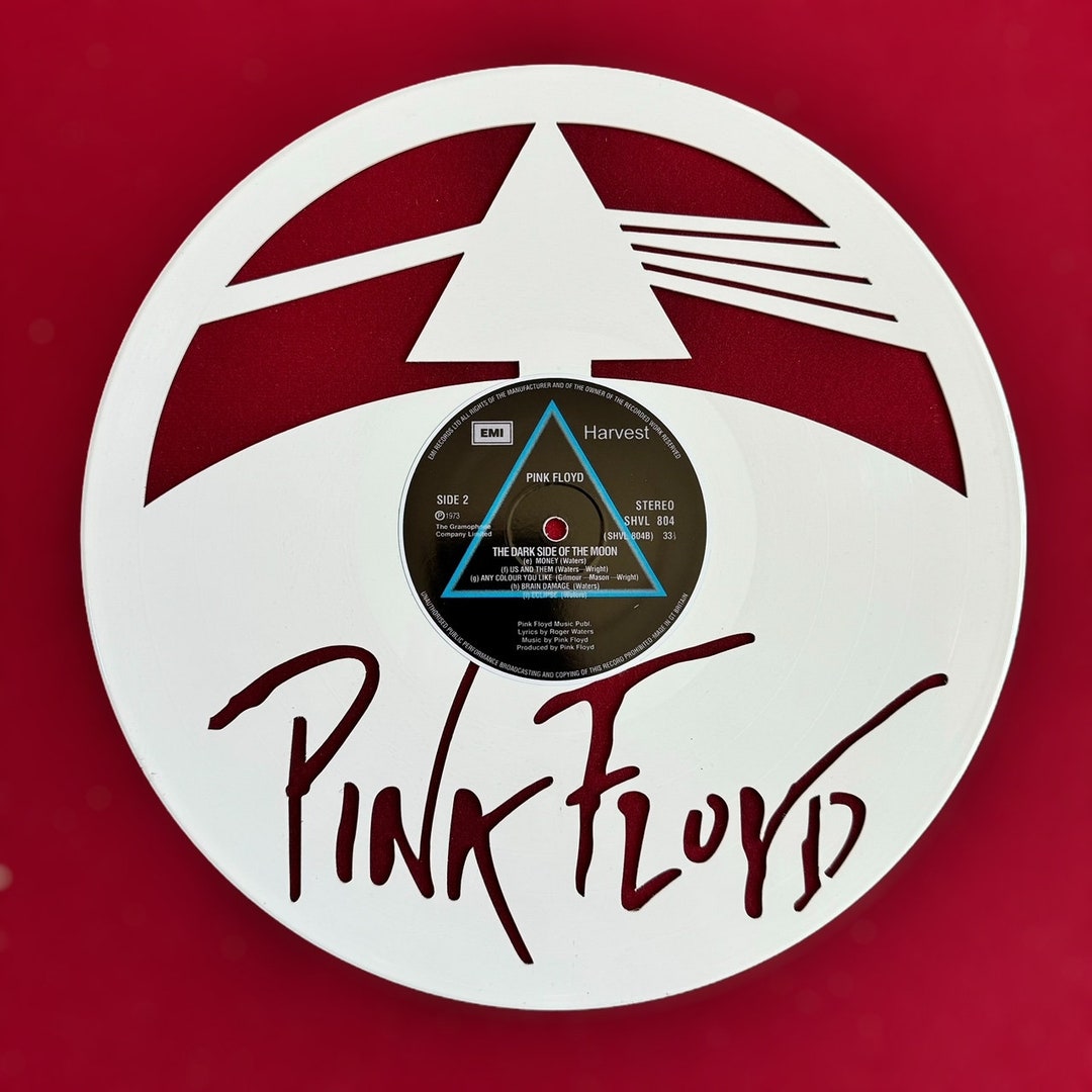 Pink Floyd Vinyl Record Art Dark Side of the Moon WHITE - Etsy