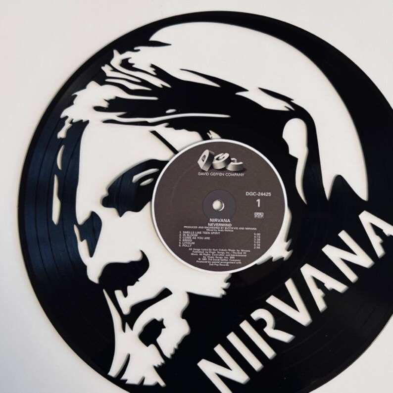 Nirvana Vinyl Record Art - Etsy