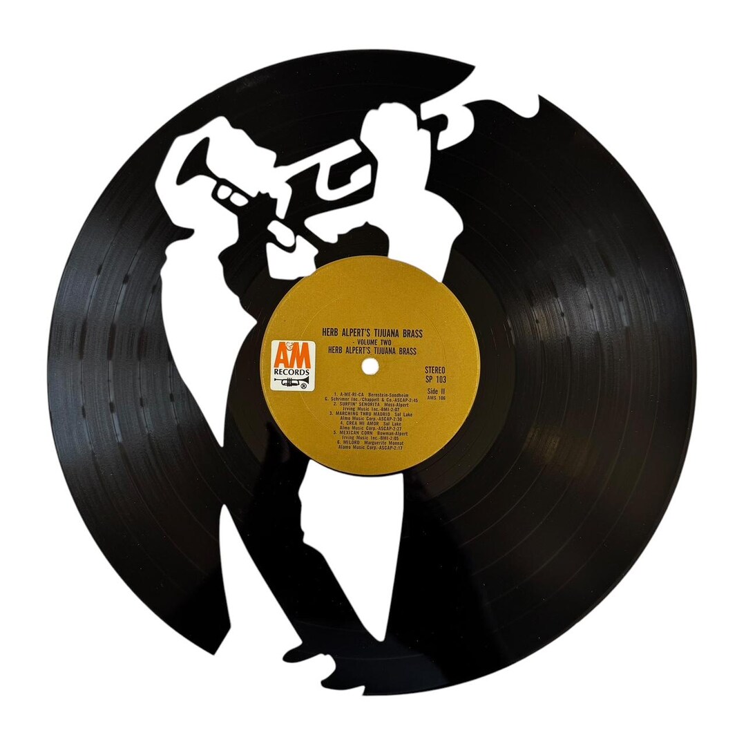 Jazz Trumpet Vinyl Record Art - Etsy