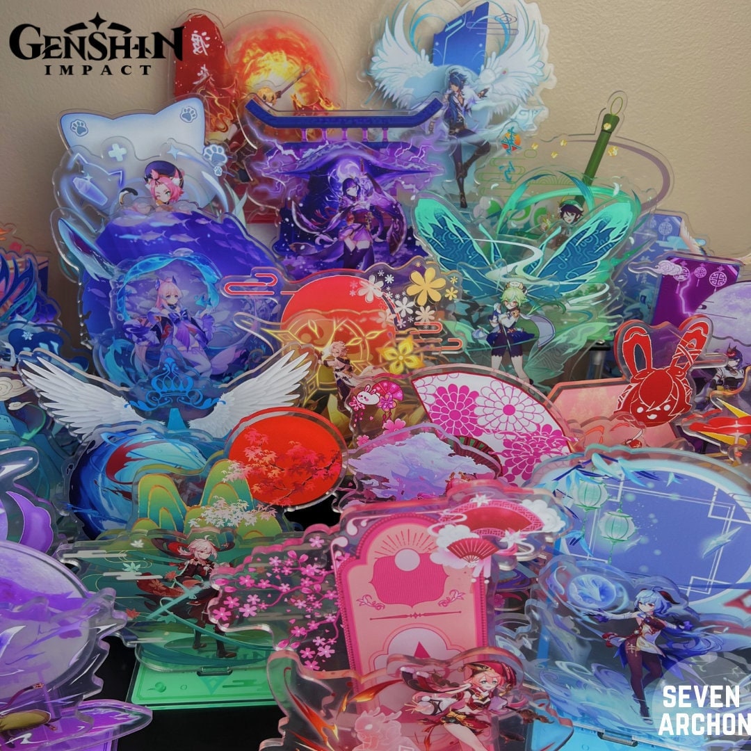 Genshin Impact Standee Genshin Impact Double Layer 7in - Etsy