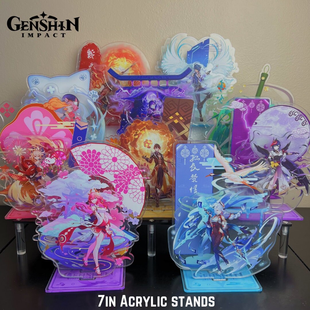 Genshin Impact Standee Genshin Impact Double Layer 7in - Etsy