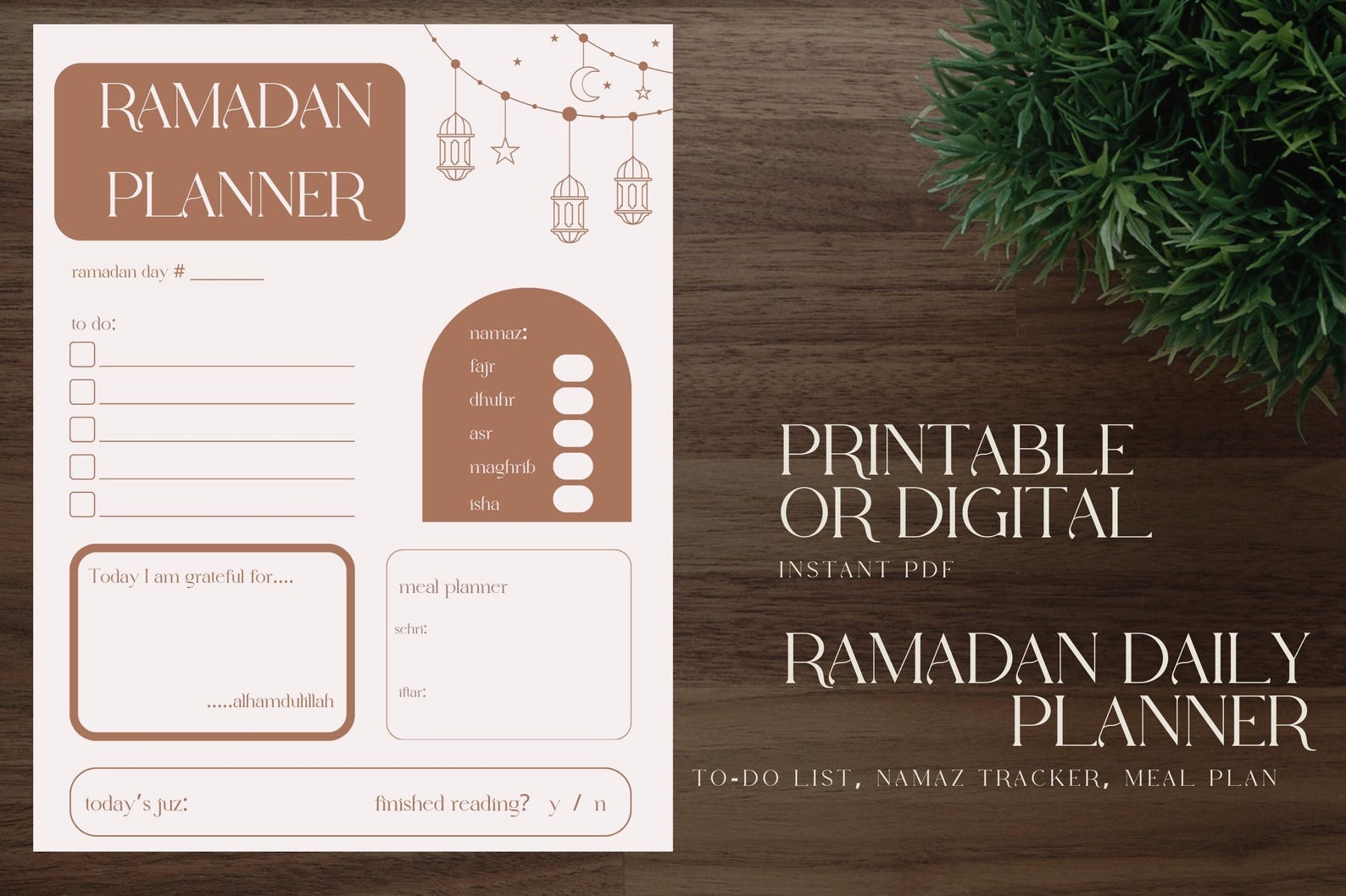 Printable Daily Ramadan Calendar Ramadan Planner With To-do List ...