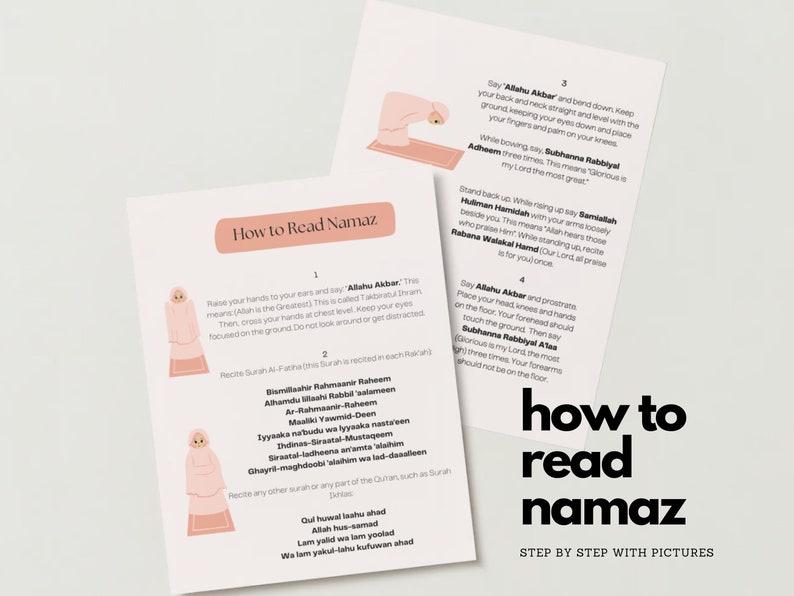 Illustrated Salah Step-by-step | Prayer Guide for Muslims | Reverts ...