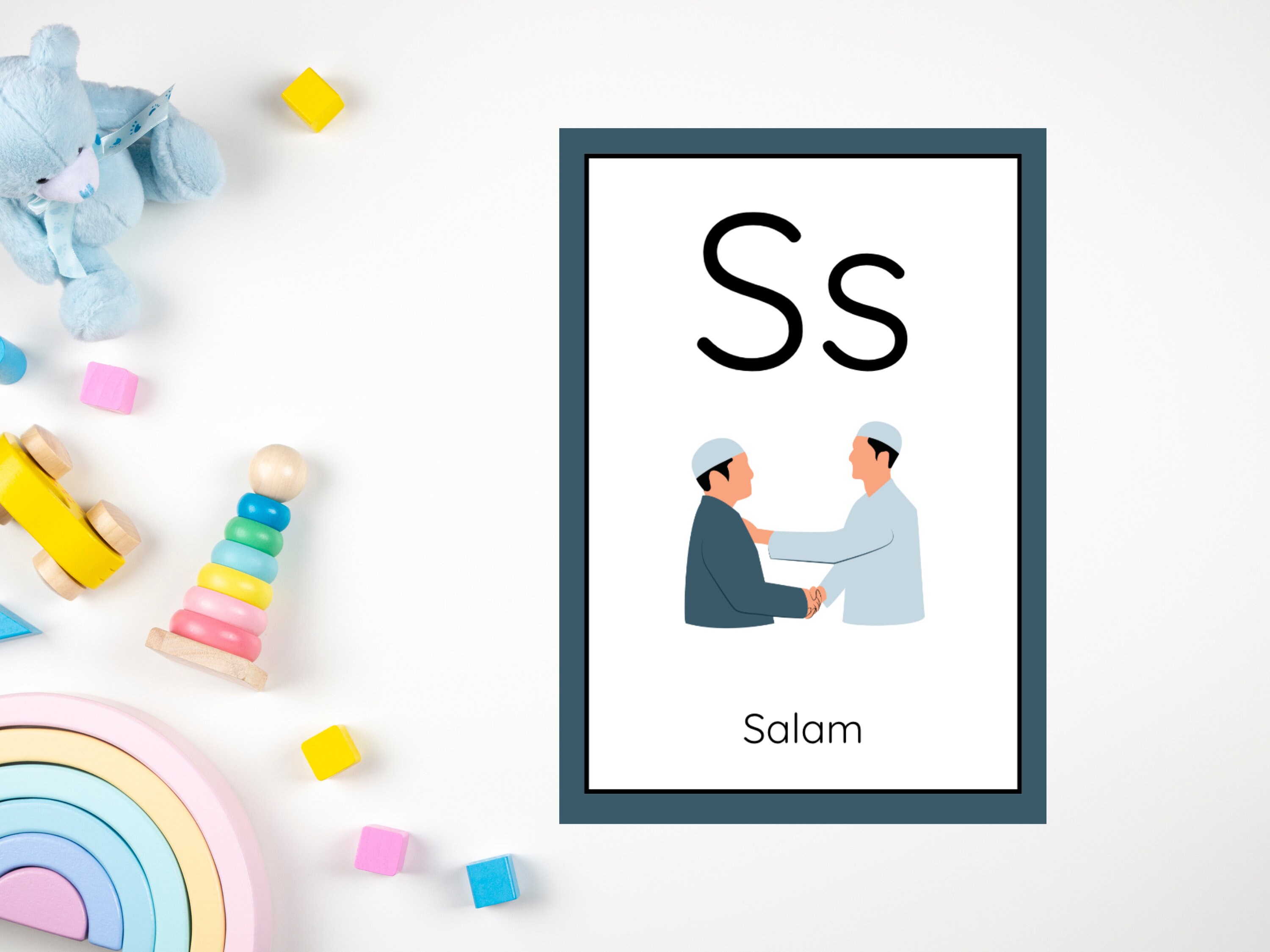 Islamic Alphabet Flash Cards | Muslim Learning Cards | Islamic Words ...