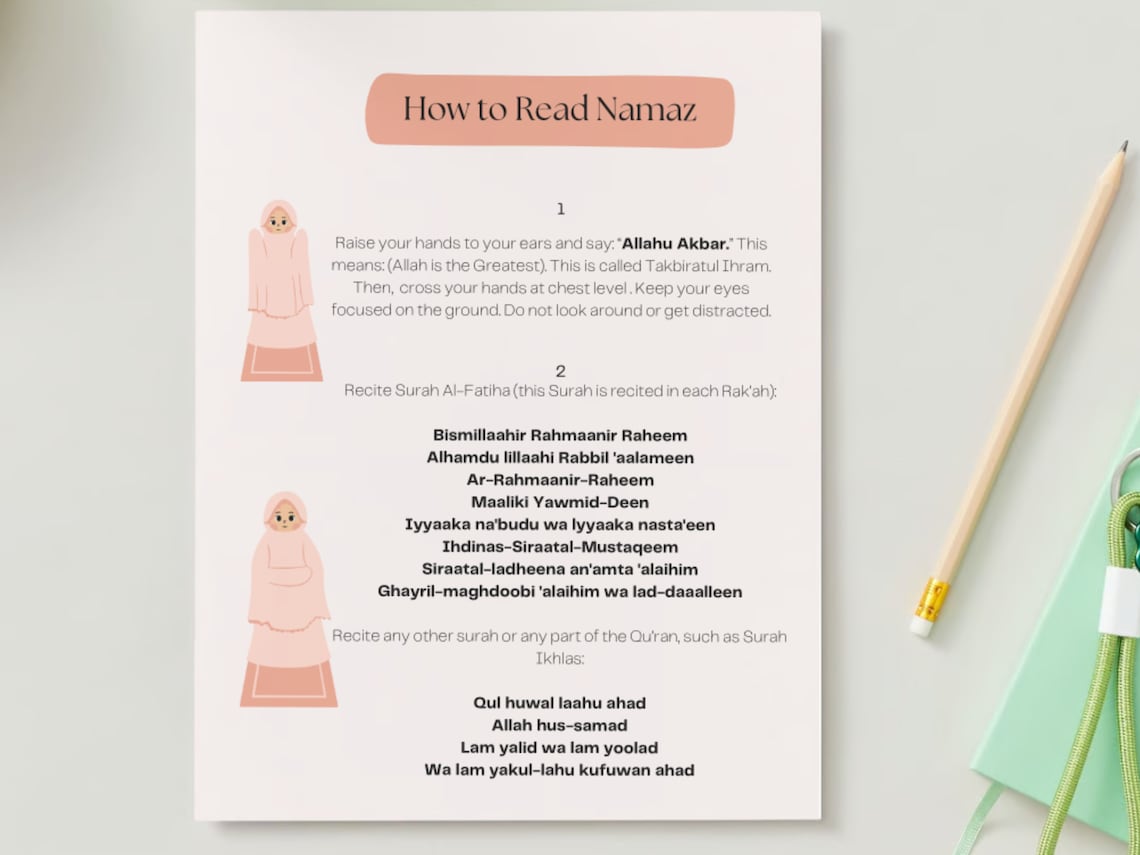 Illustrated Salah Step-by-step | Prayer Guide for Muslims | Reverts ...