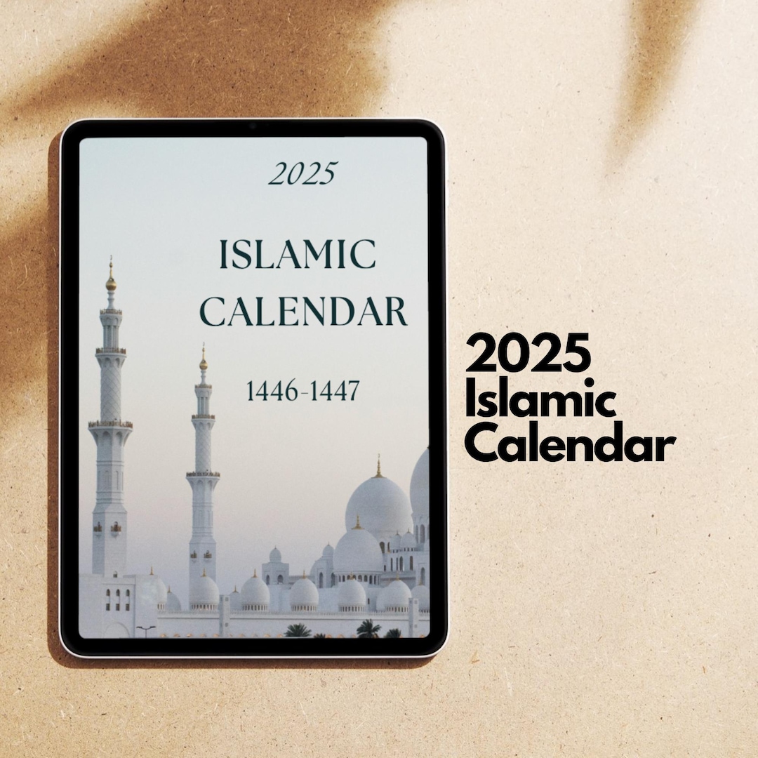 2025 Islamic Calendar | Minimal Design With Gregorian & Hijri Dates ...
