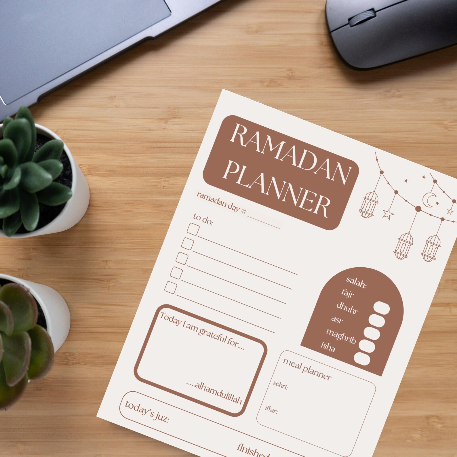 Daily Ramadan Calendar | Ramadan Planner With To-do List & Namaz ...