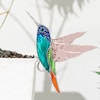 Hummingbird Fused Glass Plant Stake - Etsy