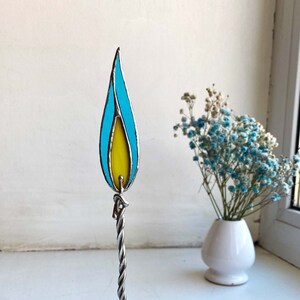 Stained Glass Candle Slava Ukraine Geroyam Slava - Etsy