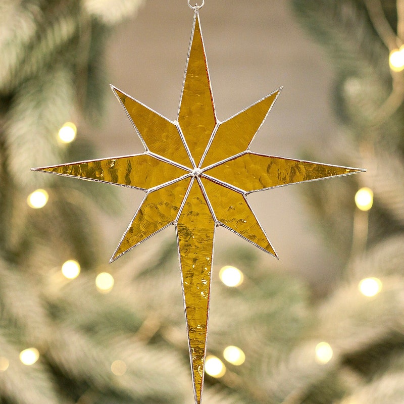 Glass Star Ornament - Etsy