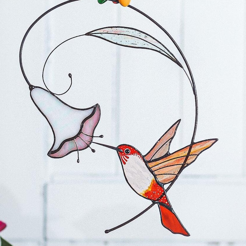 Glass Hummingbird - Etsy