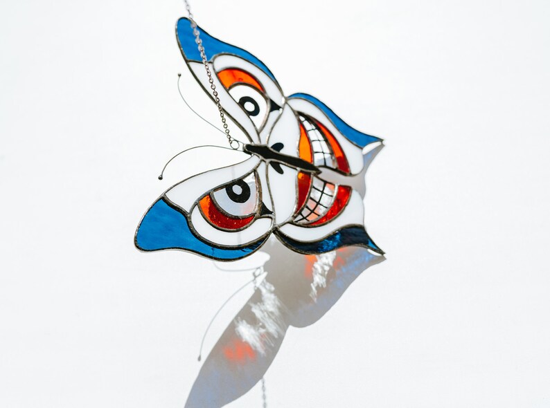 Halloween Decor Stained Glass Mask Window Hangings Stained - Etsy