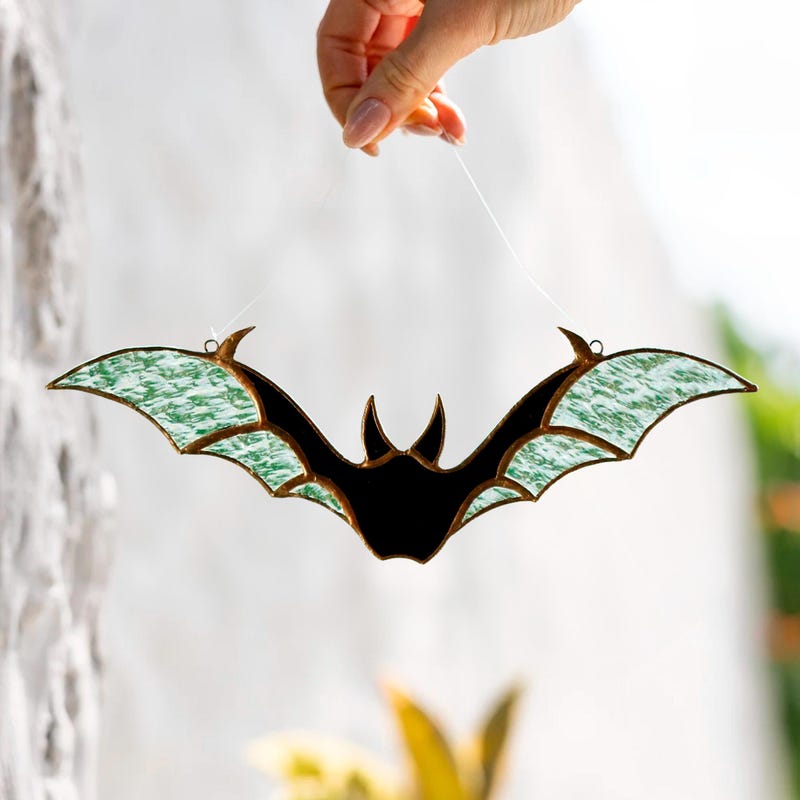 Bat Stained Glass - Etsy