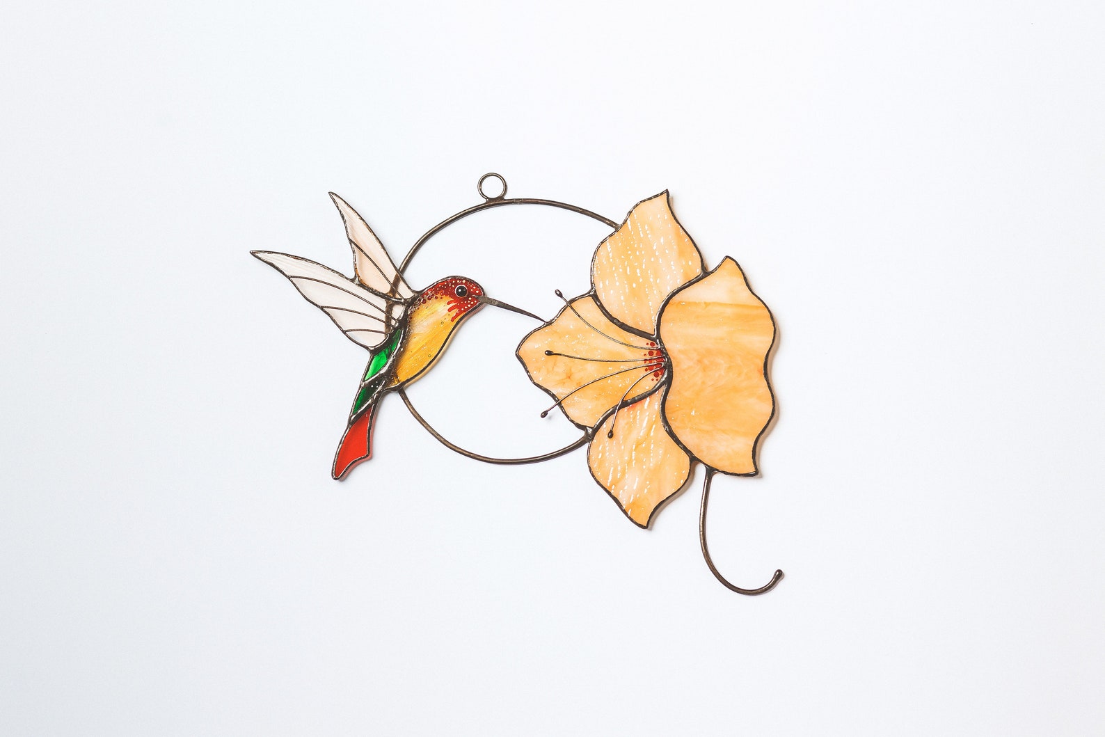 Stained Glass Hummingbird Suncatcher Glass Hummingbird Window - Etsy