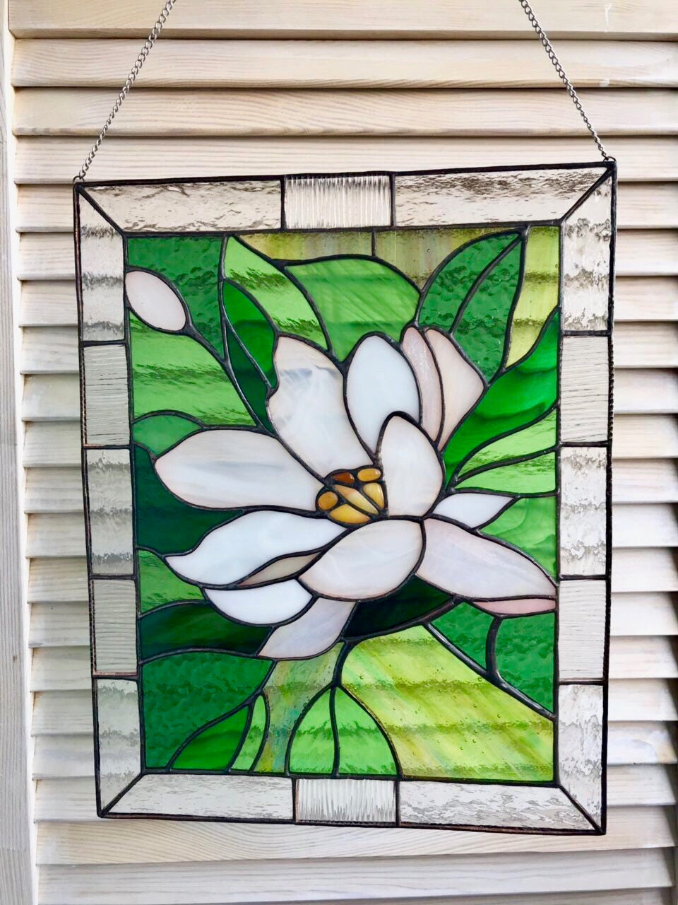 Lotus Stained Glass Window Hangings Mom Gift Custom Stained - Etsy Canada