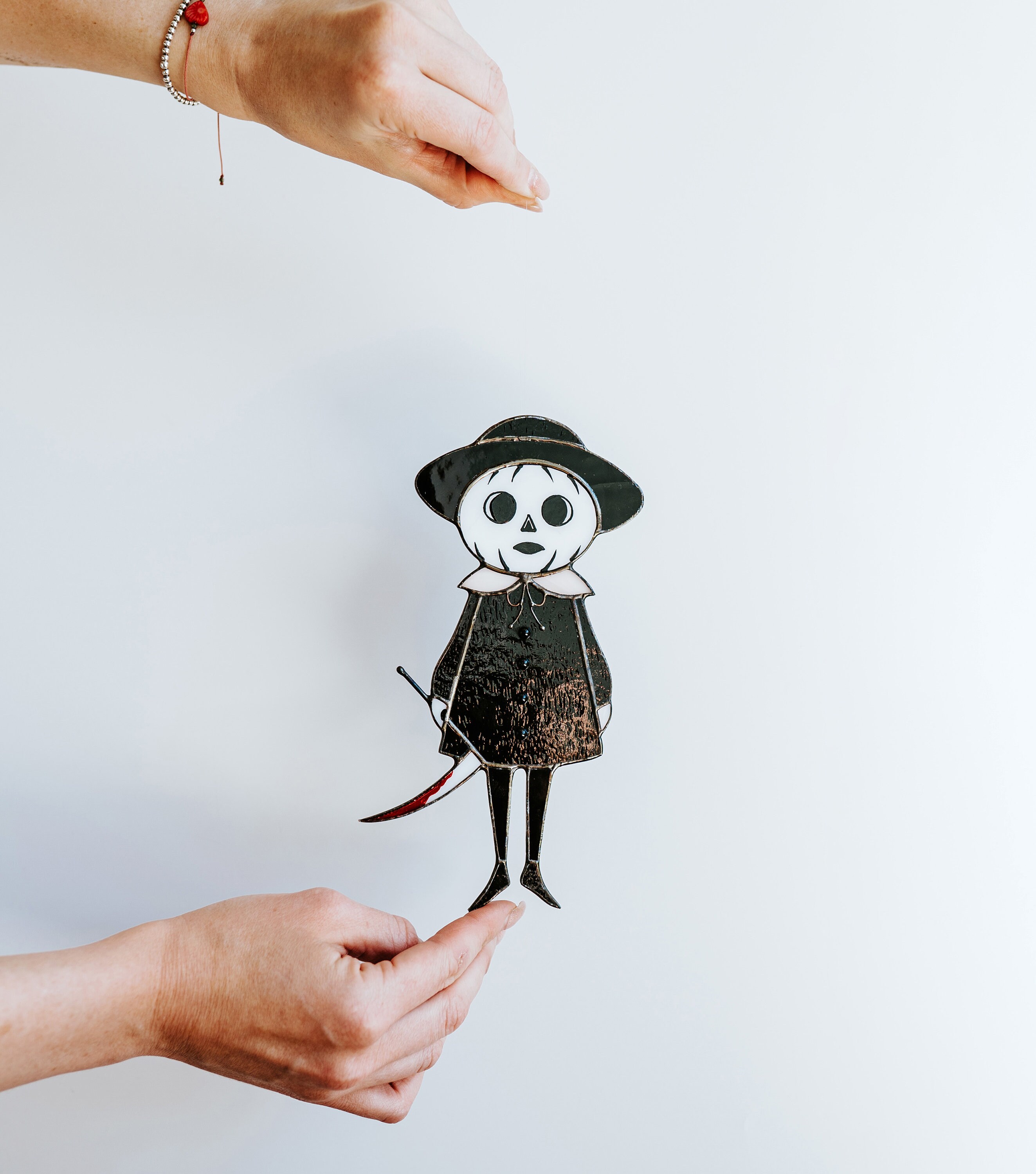 Spooky Stained Glass Halloween Decor Window Hangings Stained - Etsy