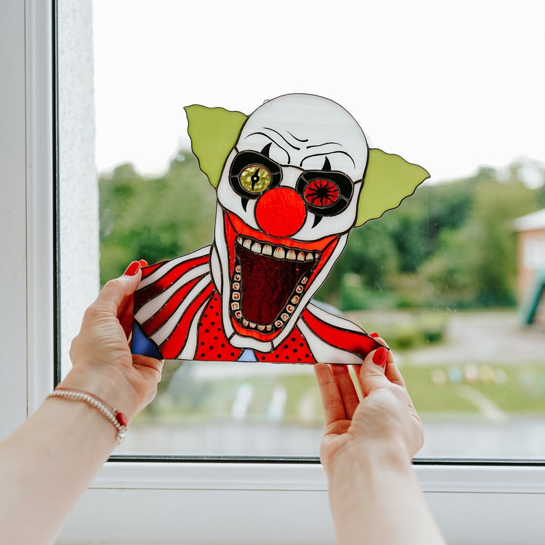 Stained Glass Window Hangings - Large Suncatcher, Horror Halloween ...