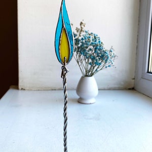 Stained Glass Candle Slava Ukraine Geroyam Slava - Etsy