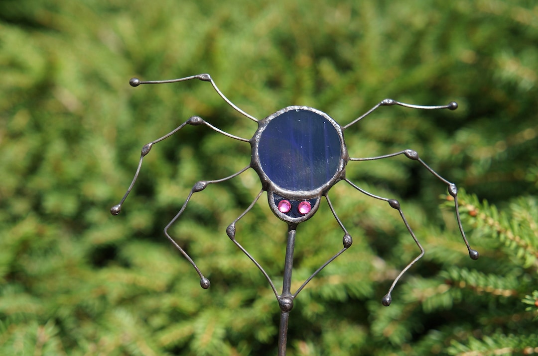 Spider Stained Glass Halloween Decor Stained Glass Window - Etsy