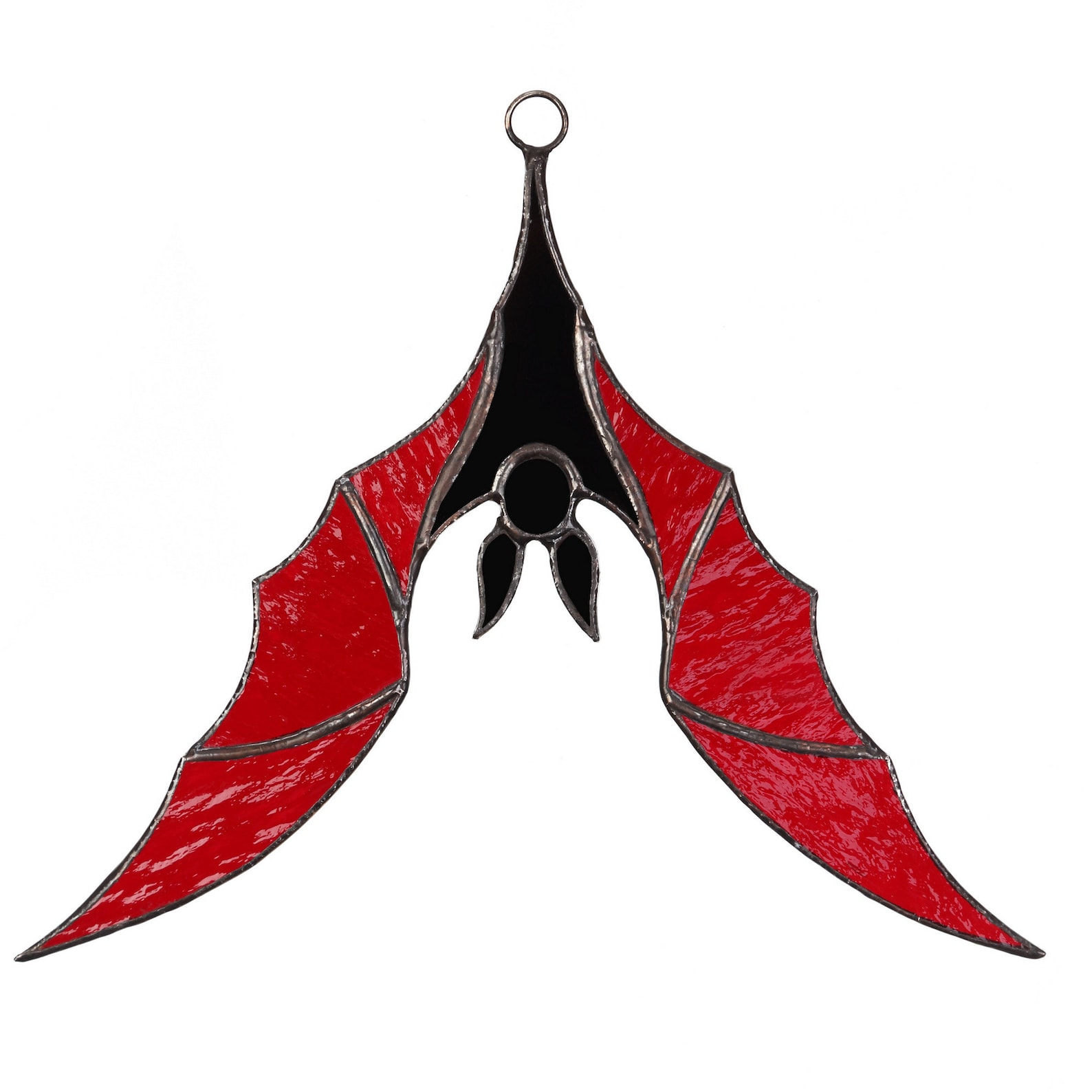 Halloween Bat Stained Glass Decor Window Hangings Stained - Etsy