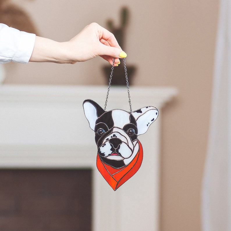 Dog Suncatcher Stained Glass Window Hanging Dog Lover Gift - Etsy
