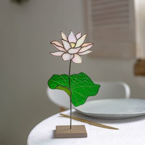Stained Glass Lotus Table Decor for Living Room Arrangement for Table ...