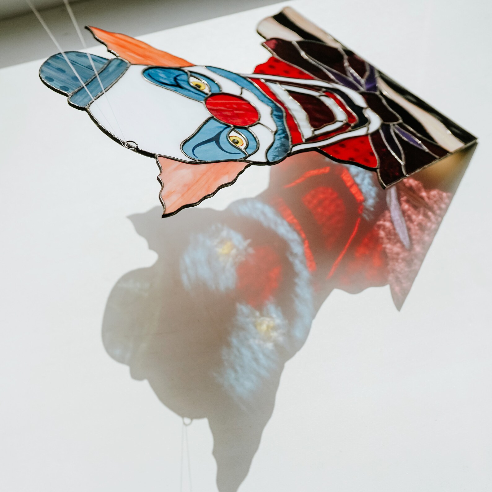 Stained Glass Window Hangings Suncatcher Horror Clown Scary - Etsy