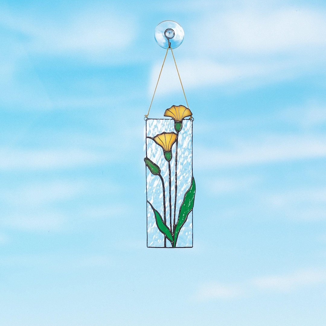 Dandelion Stained Glass Sun Catcher: Elegant Home Decor Gift - Etsy