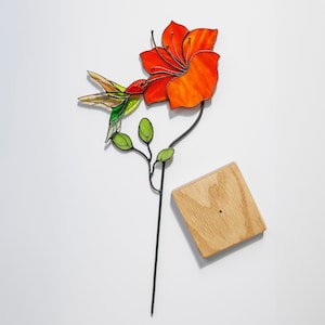 Stained Glass Hummingbird Suncatcher 3D Stained Glass Decor Table Decor ...