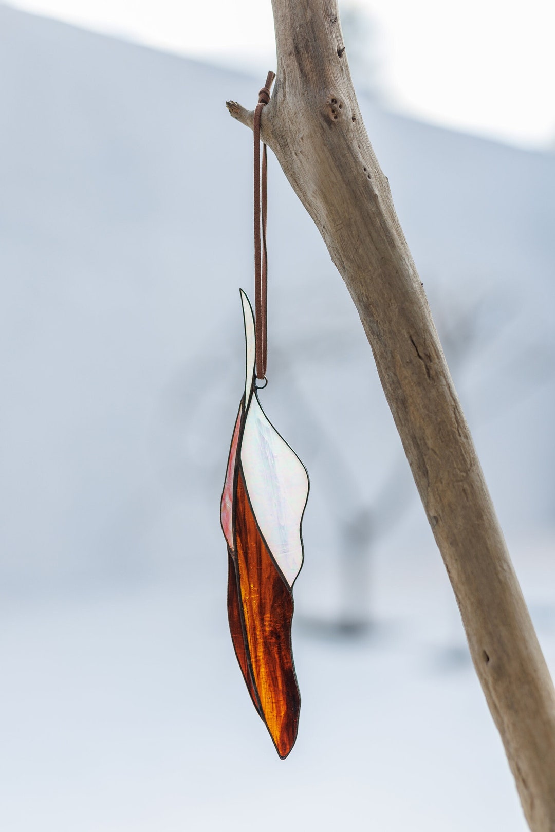 Eagle Feather Stained Glass Suncatcher Window Hangings Decor - Etsy