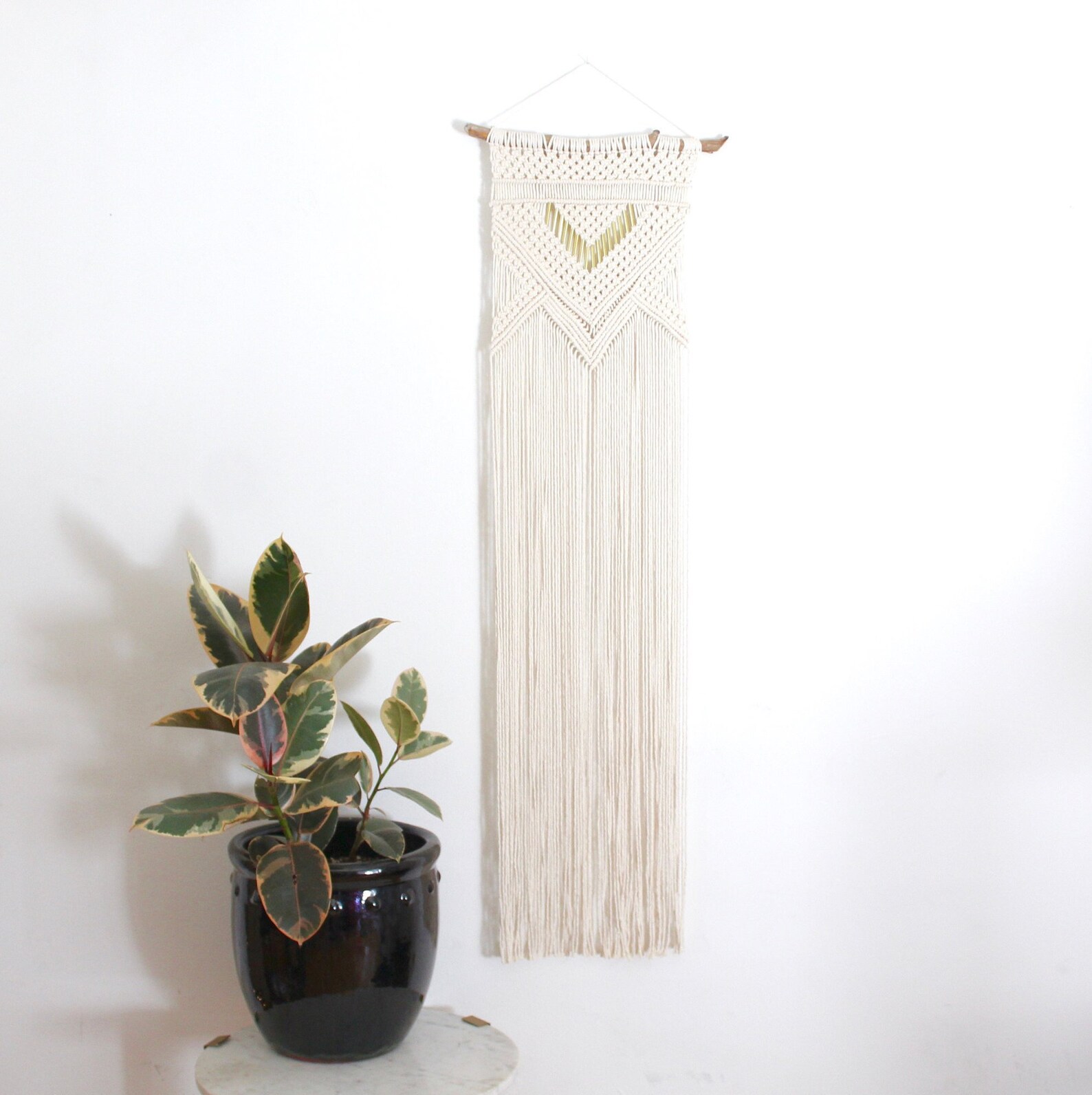 LONG Macrame Wall Hanging Modern Macrame Wall Art Macrame - Etsy