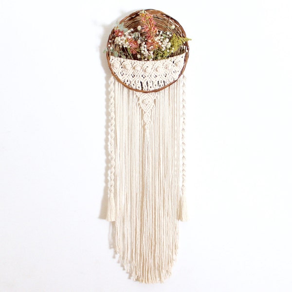 Macrame Wall Basket - Etsy