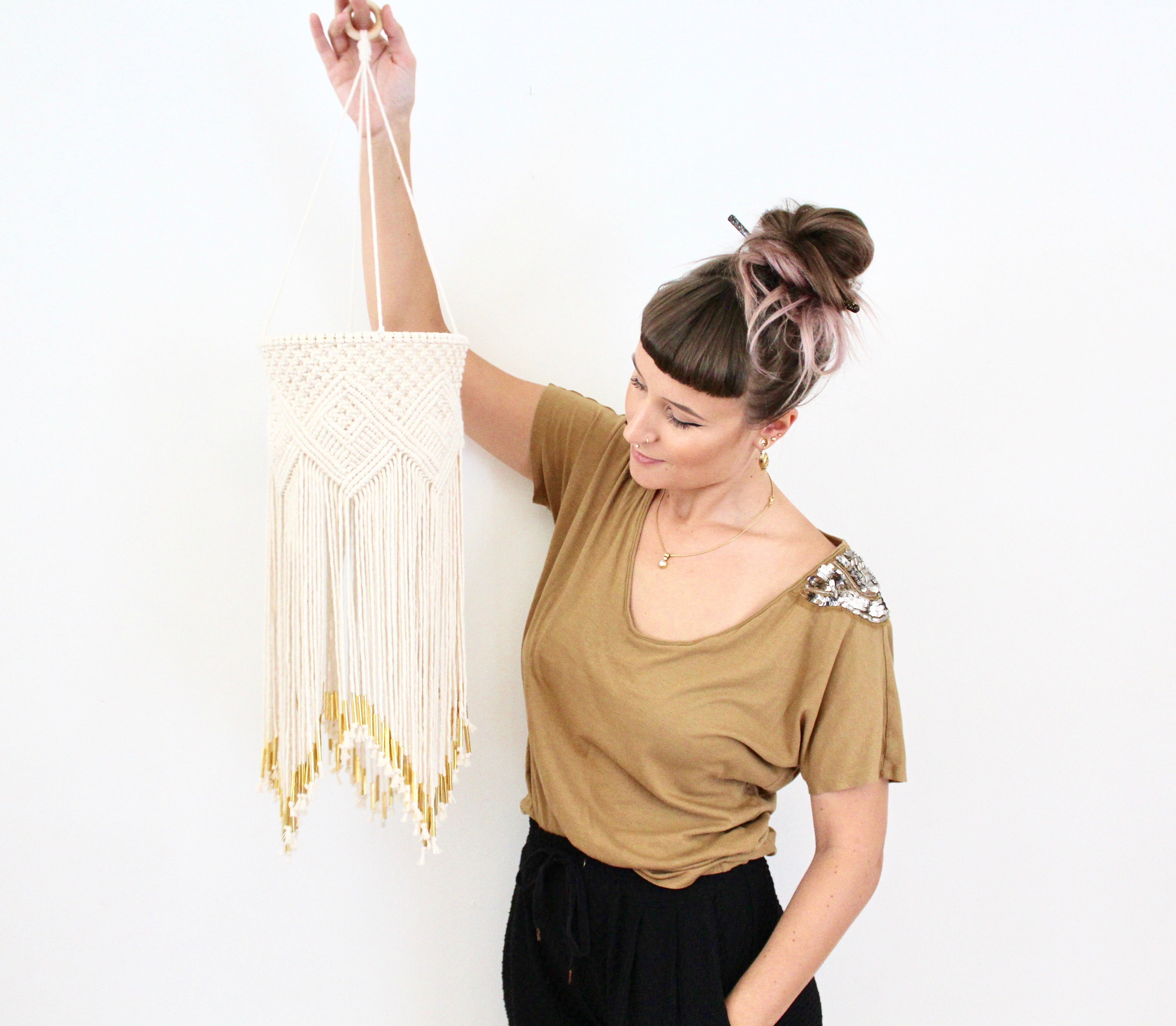 Macrame Chandelier Macrame Hanging Light Macrame Lantern | Etsy