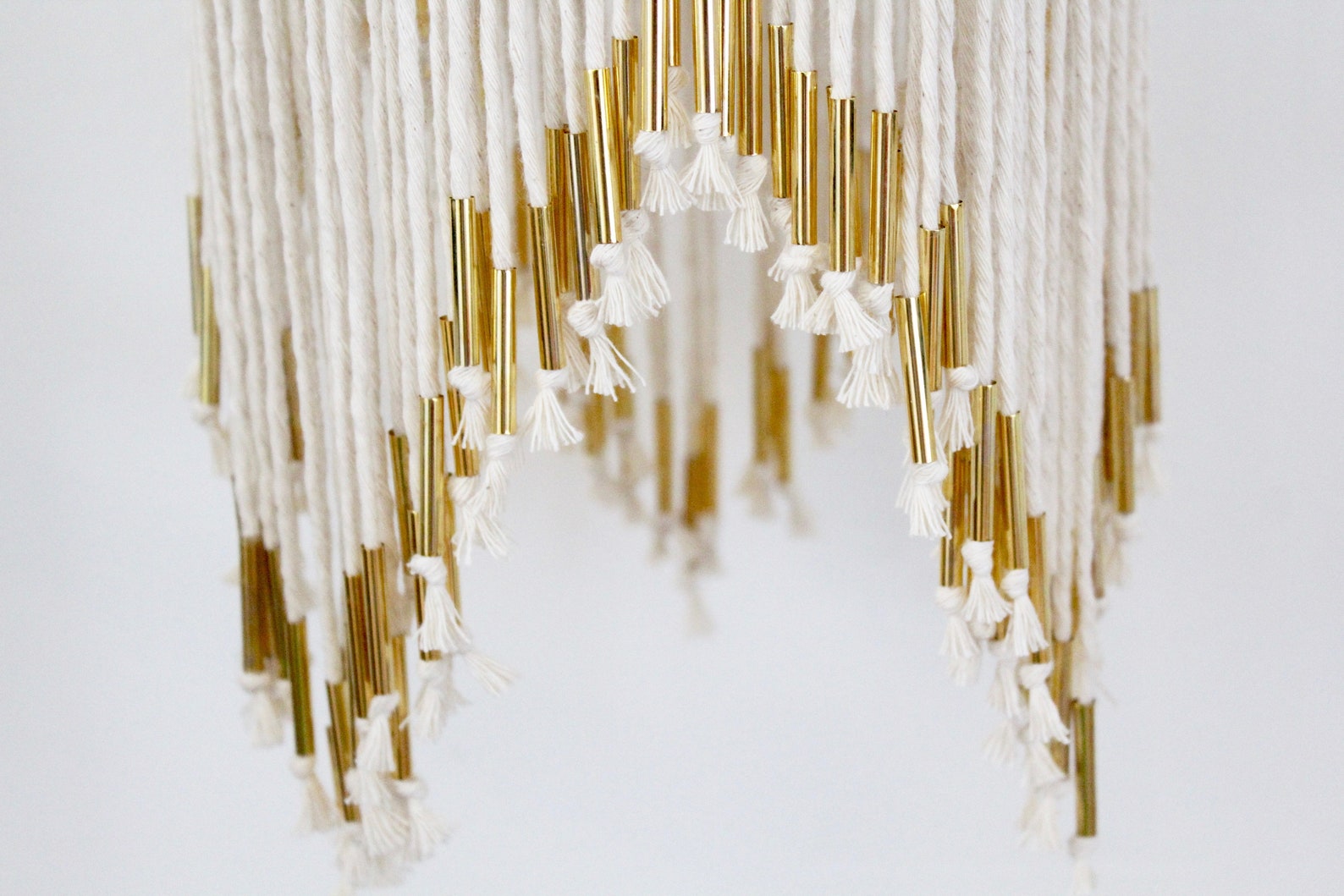 Macrame Chandelier Macrame Hanging Light Macrame Lantern | Etsy