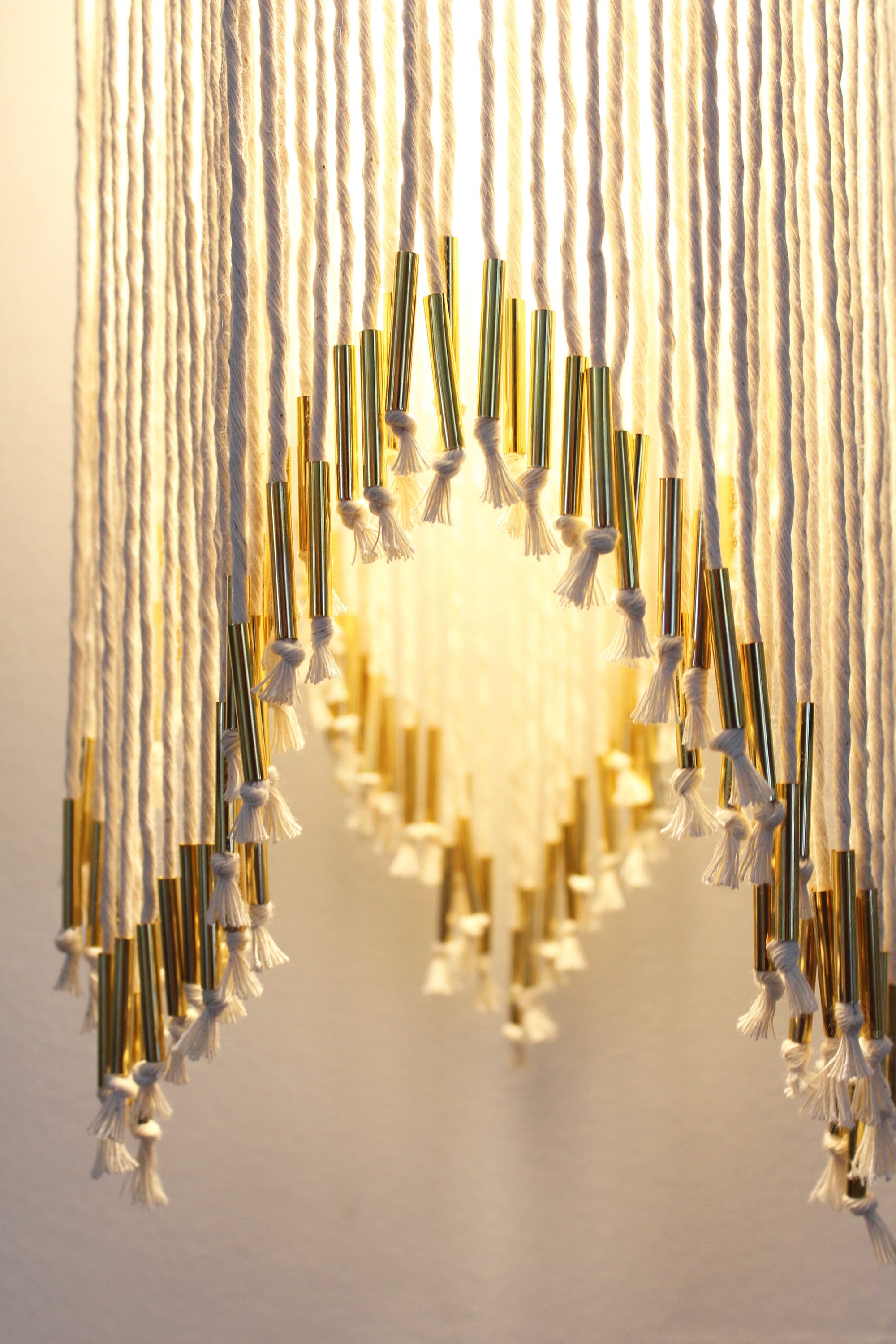 Macrame Chandelier Macrame Hanging Light Macrame Lantern | Etsy