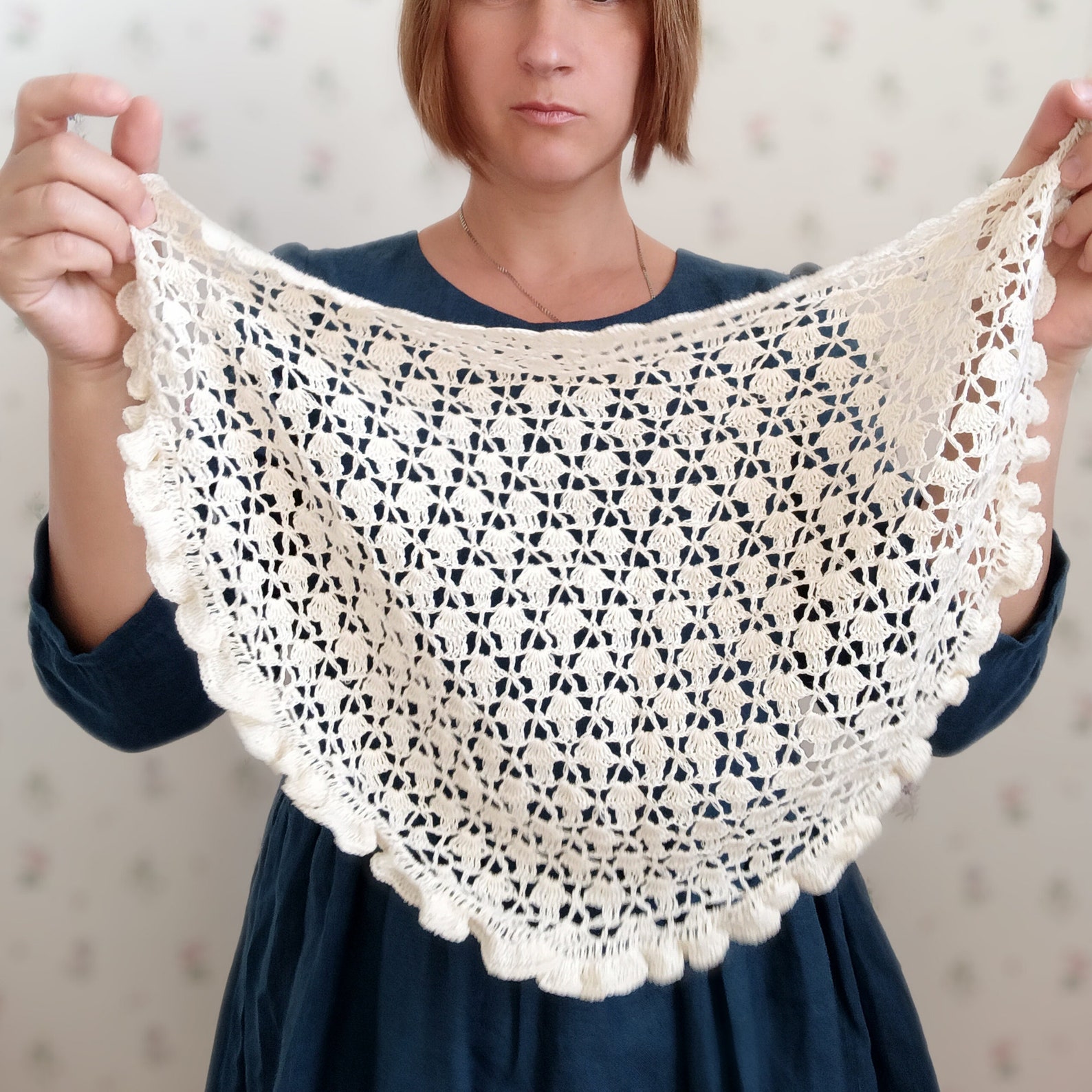 Chapel veil for mass Crochet kerchief Catholic veil | Etsy