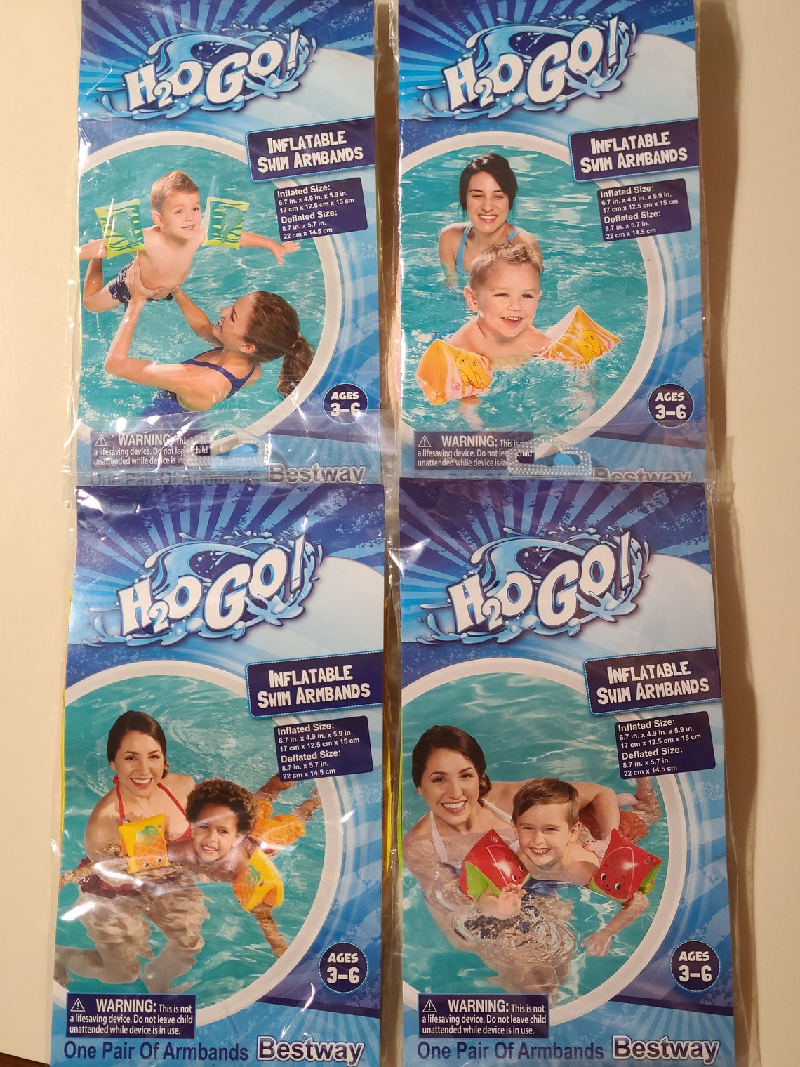Inflatable Arm Band Floats Brand New Sealed for Ages 3-6 Years Dolphin ...