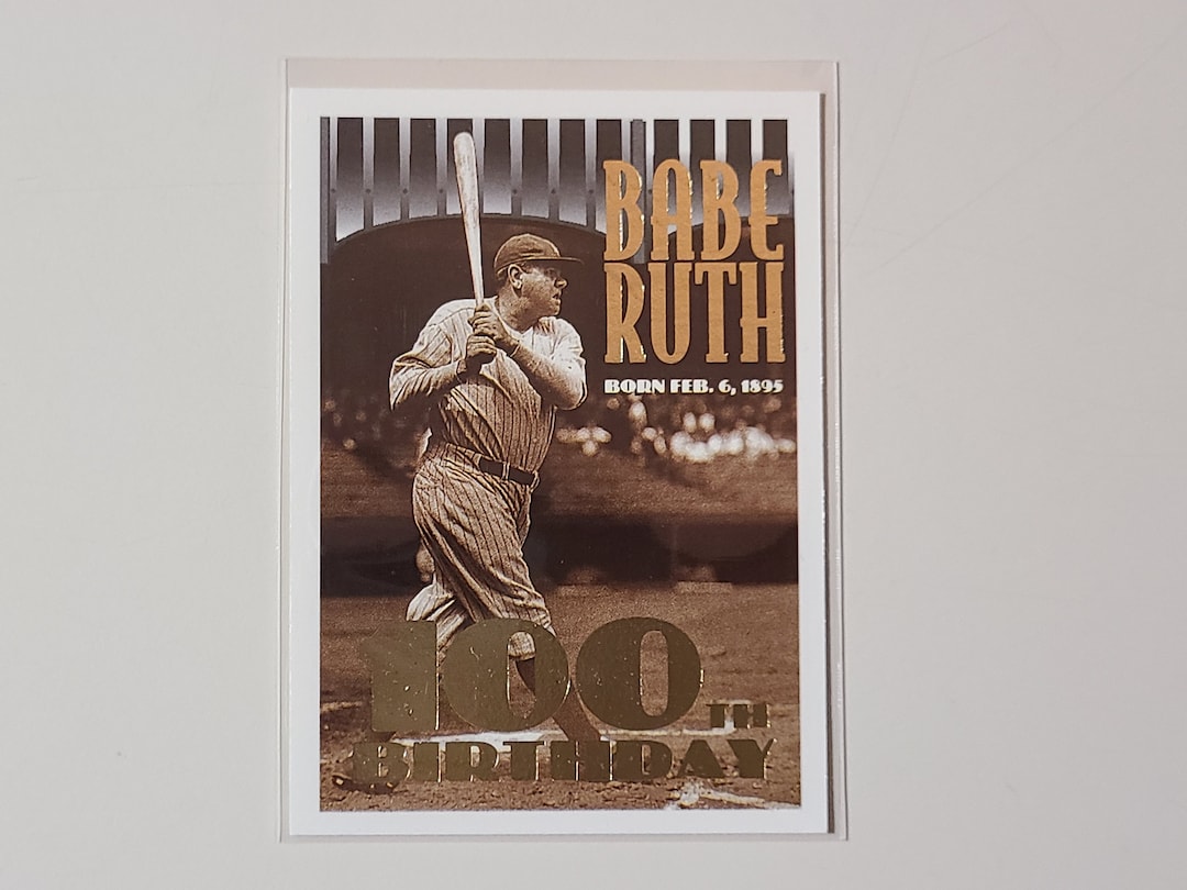 1995 Topps Babe Ruth 100th Birthday Baseball Card - Etsy