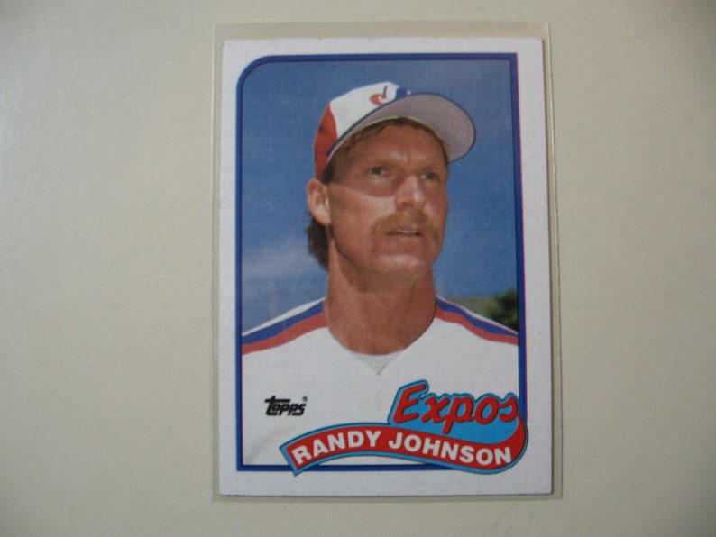 1989 Topps Randy Johnson RC Rookie Baseball Card | Etsy