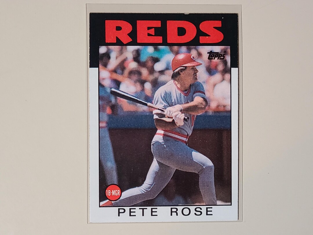 1986 Topps Pete Rose Baseball Card - Etsy