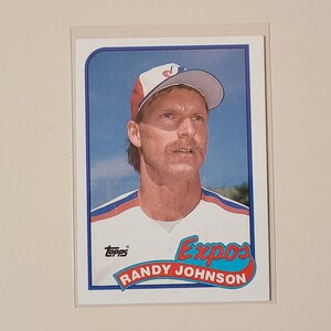 1989 Topps Randy Johnson RC Rookie Baseball Card - Etsy