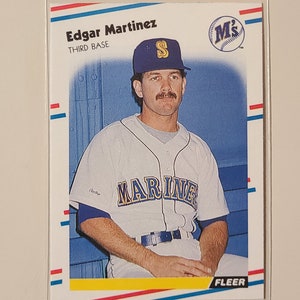 1988 Fleer Edgar Martinez Rookie RC Baseball Card - Etsy