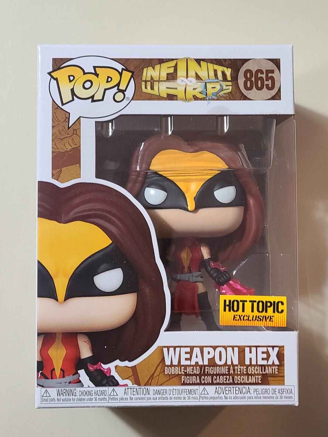 Funko Pop Hot Topic Weapon Hex From Marvel Comics #865, 4 Inch Action ...
