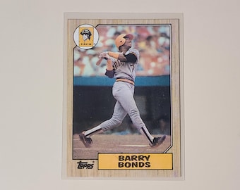 Barry Bonds 1987 Topps 320 Rookie Card BGS 9.0 Mint - Etsy