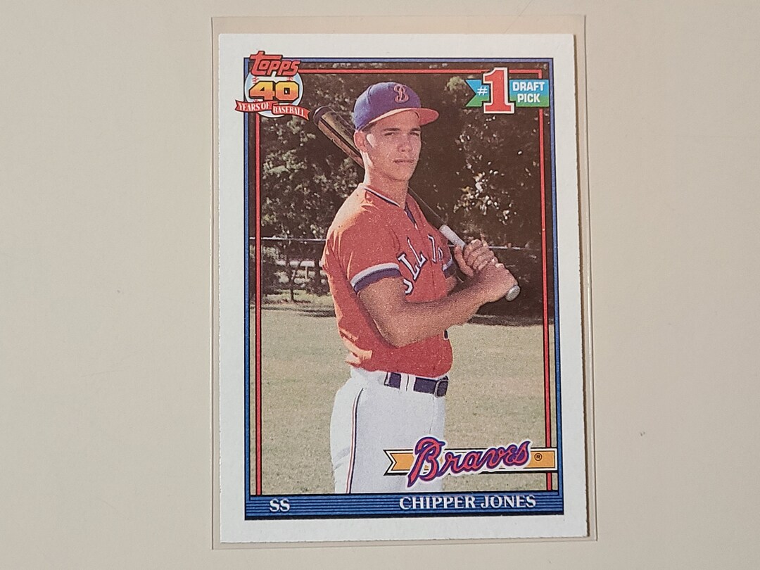 1991 Topps Chipper Jones RC Rookie Baseball Card - Etsy