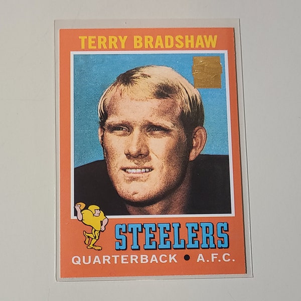 Terry Bradshaw Football Card - Etsy