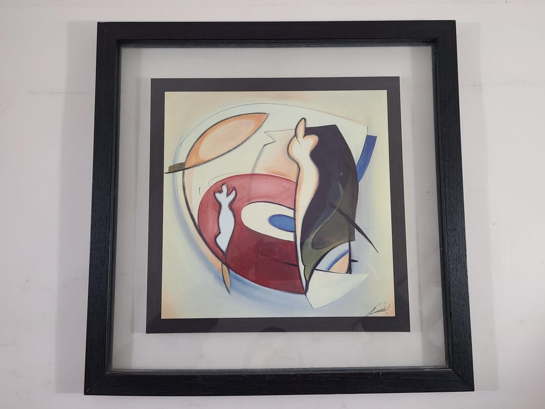 Alfred Alexander Gockel Abstract Art Print Blue's Session, in a 15" X ...