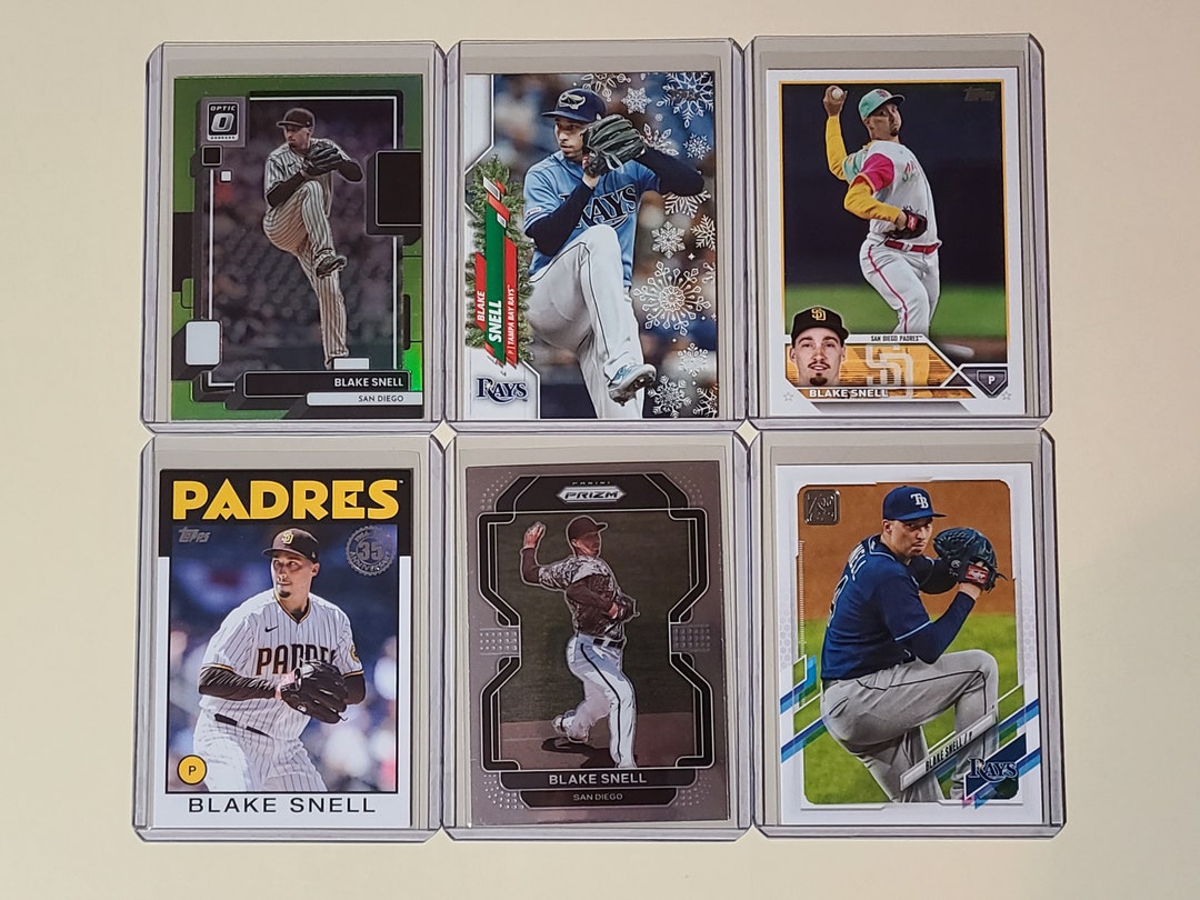 Blake Snell 6 Baseball Card Lot Donruss Optic Prizm, Topps Holiday ...