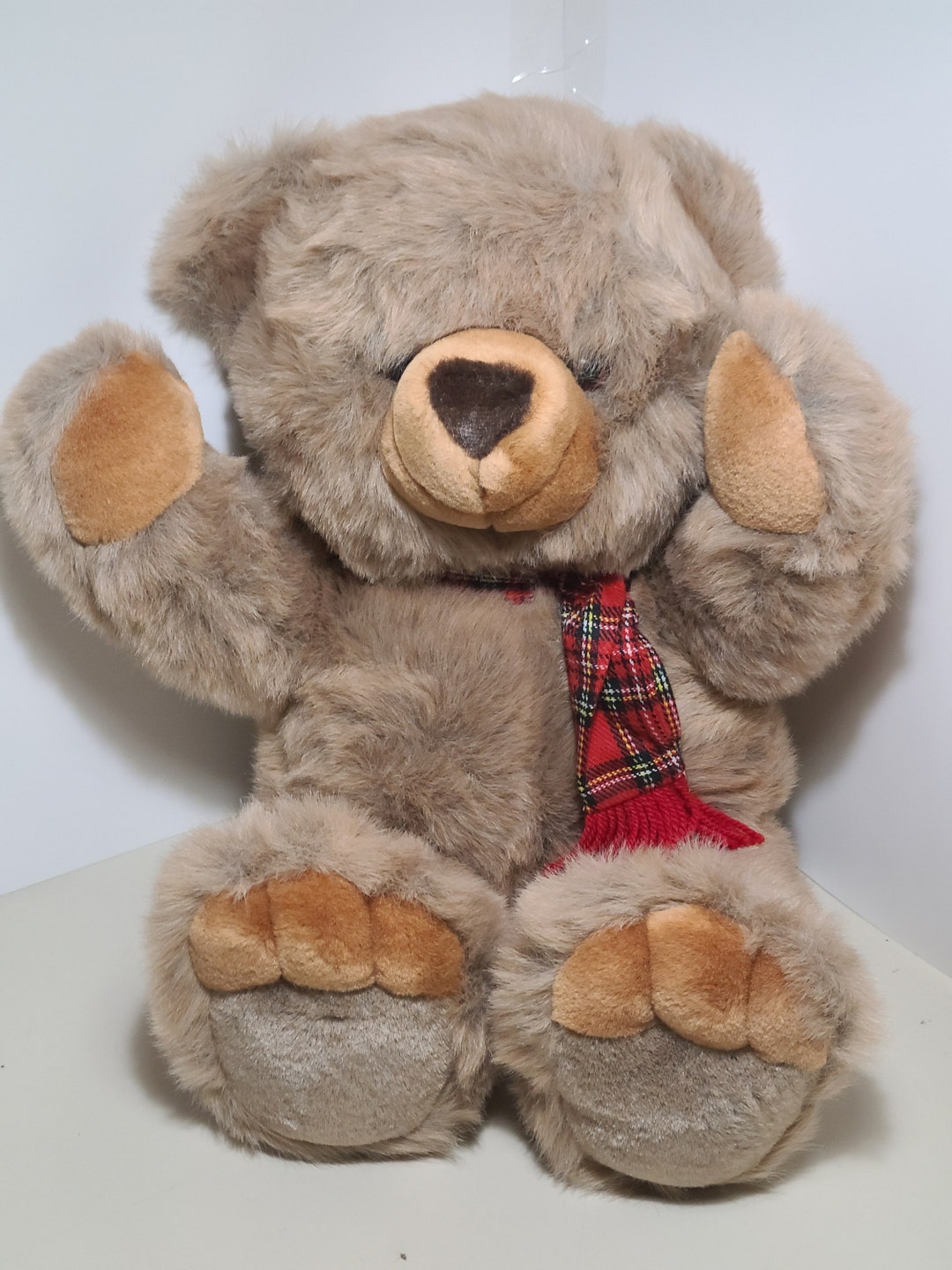 21 Inch Plush Stuffed Holiday Teddy Bear Doll, Made by Jcpenney, Good ...
